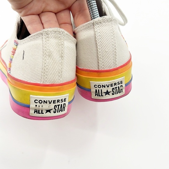 Converse | Shoes | Converse Chuck Taylor All Star Lift Rainbow Ox Size ...